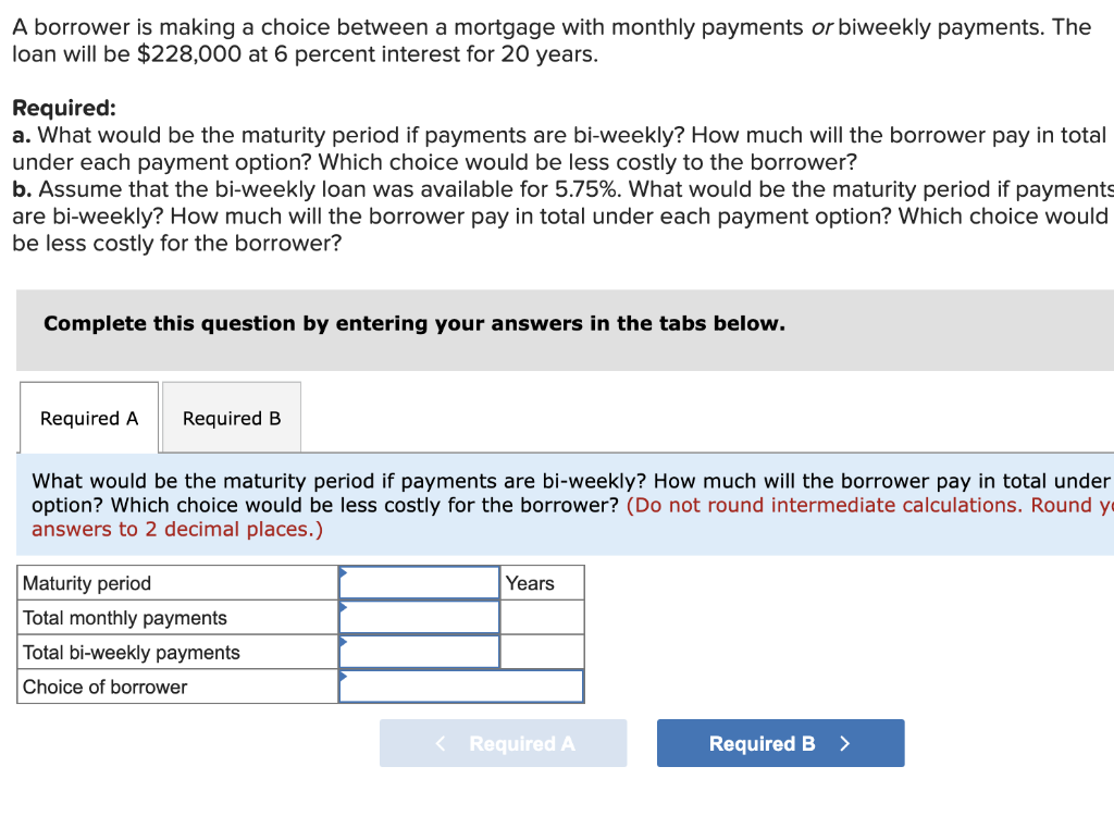 A borrower is making a choice between a mortgage with | Chegg.com