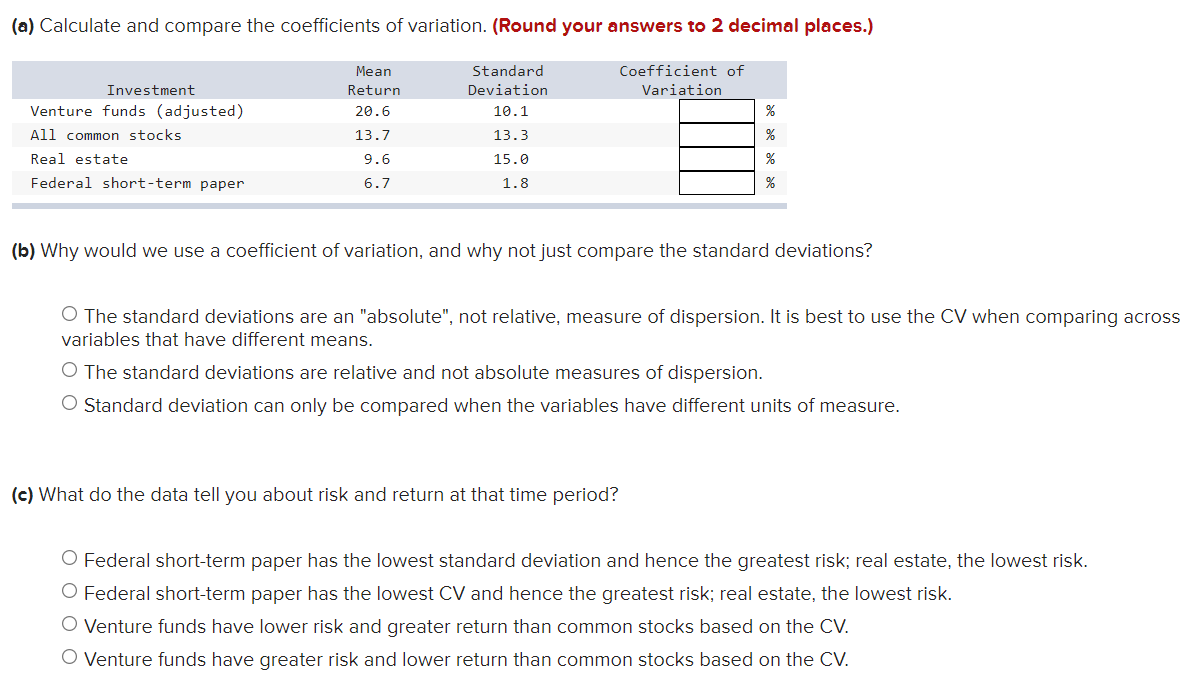 Solved (a) Calculate and compare the coefficients of | Chegg.com