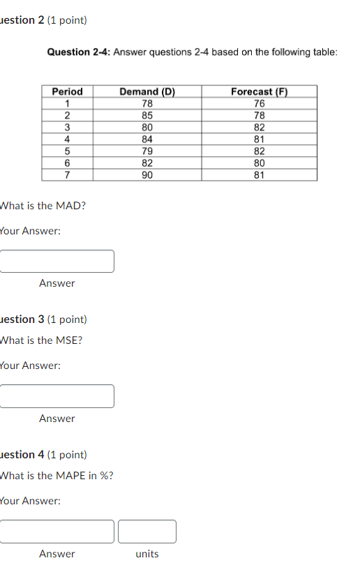 Solved Question 2 4 Answer Questions 2 4 Based On The