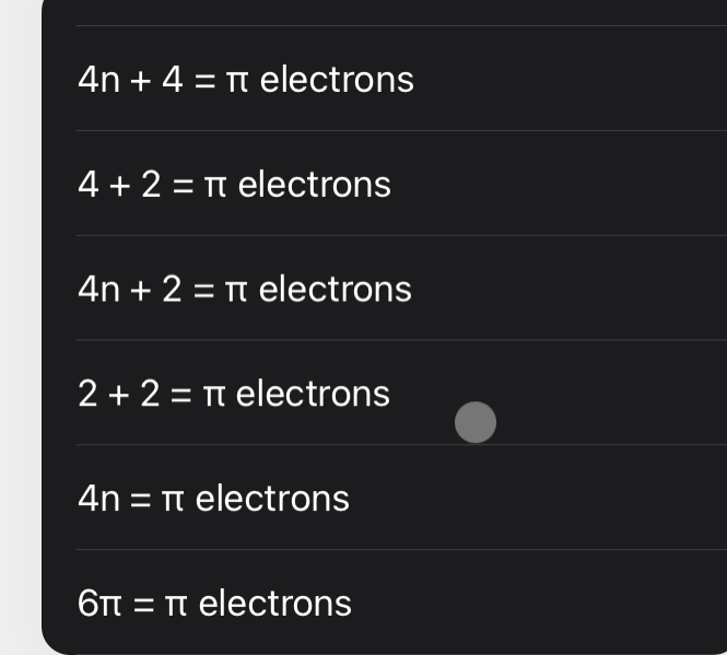Solved 4n + 4 = n electrons 4 + 2 = electrons 4n+ 2 = t | Chegg.com