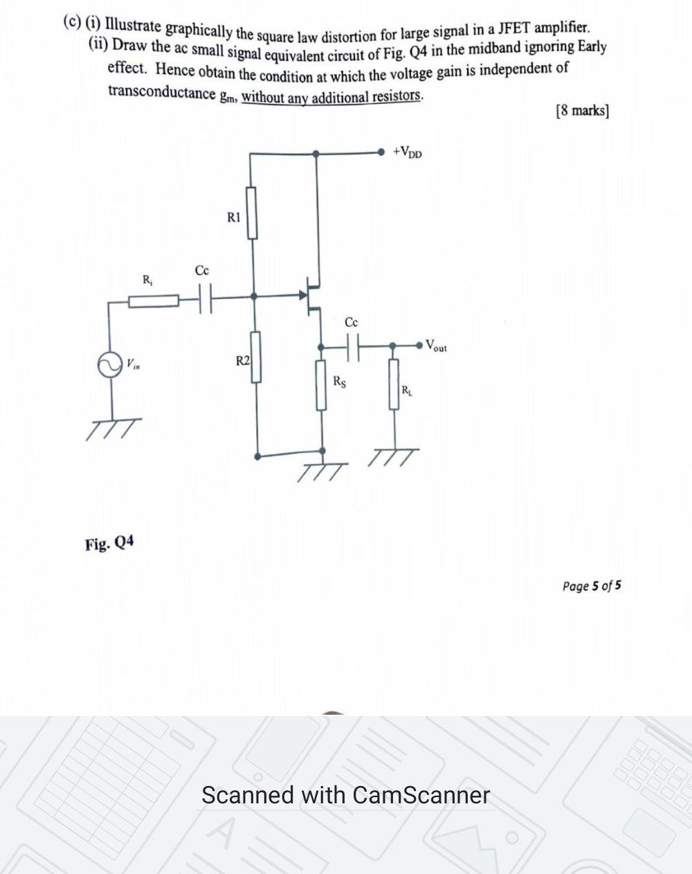 Solved (c) (i) Illustrate graphically the square law | Chegg.com