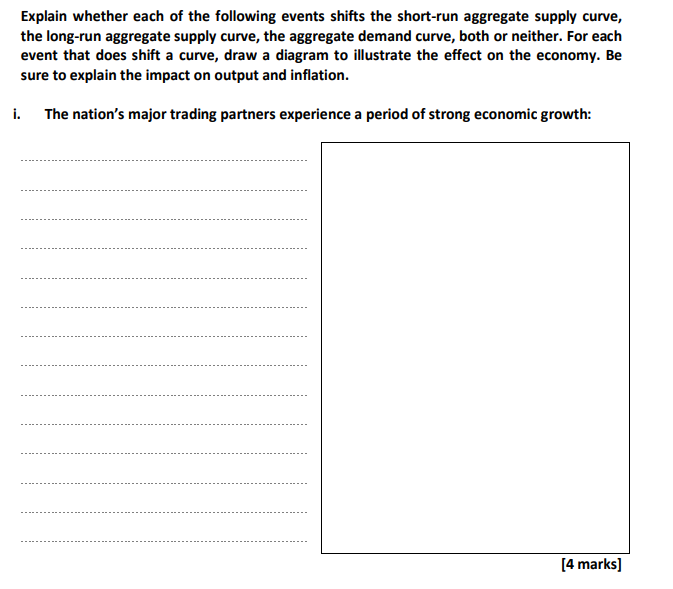 Solved Explain whether each of the following events shifts | Chegg.com