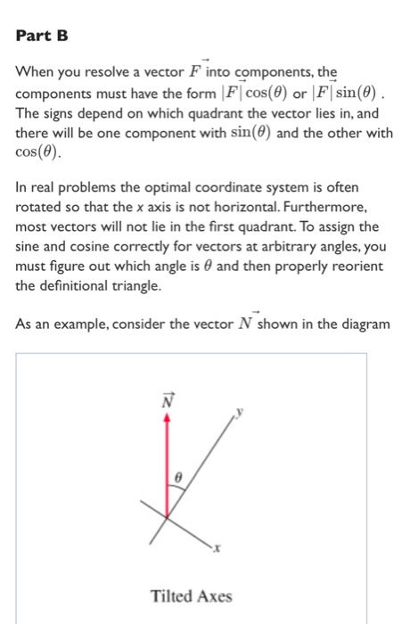 Solved Part B When you resolve a vector F into components, | Chegg.com