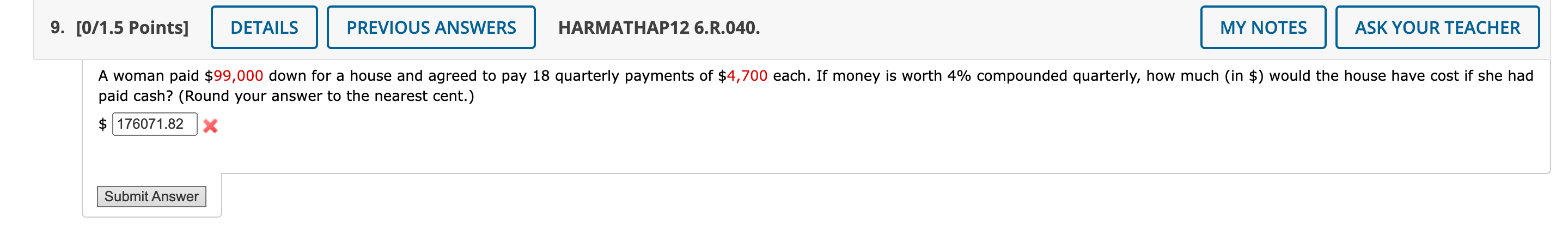 Solved paid cash? (Round your answer to the nearest cent.) | Chegg.com