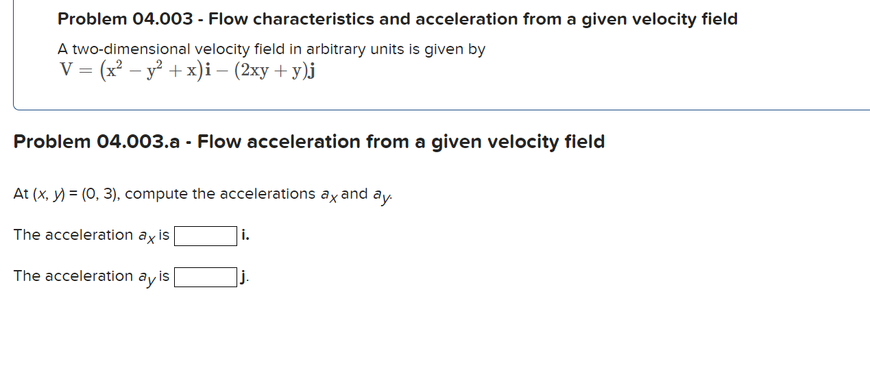 Solved Problem 04.003 - Flow characteristics and | Chegg.com