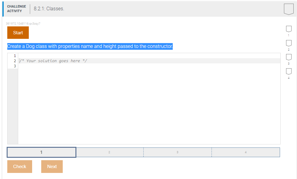 Solved CHALLENGE ACTIVITY 8.2.1: Classes | Chegg.com Solved CHALLENGE ACTIVITY 8.2.1: Classes | Chegg.com