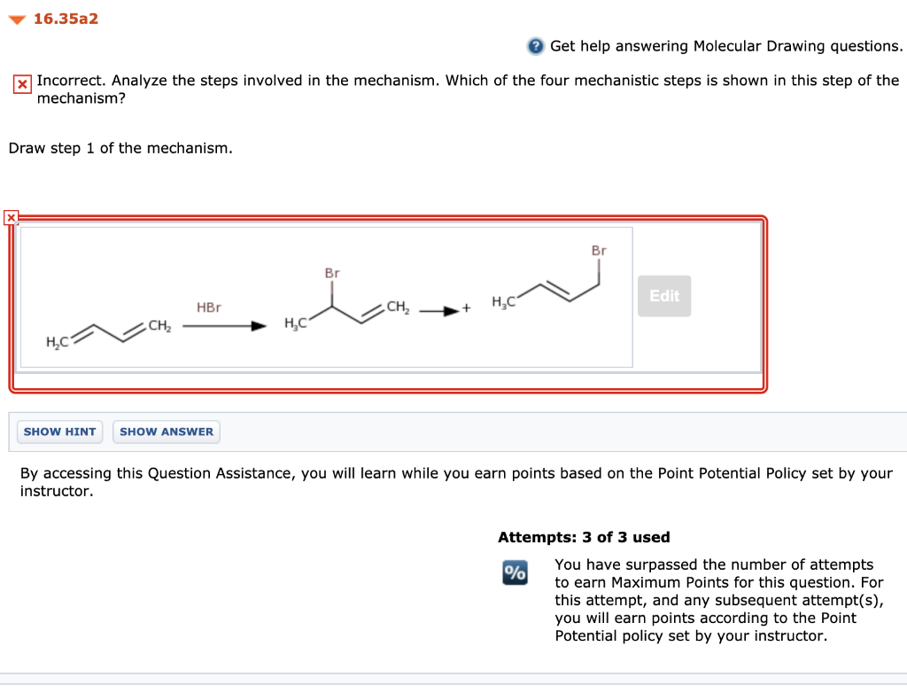 Solved Practice Problem 16.35 Draw the major product | Chegg.com