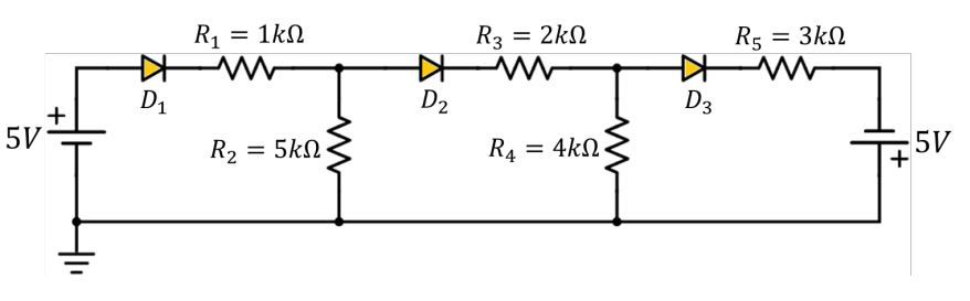 Solved Find the current through diode D2 in the circuit | Chegg.com