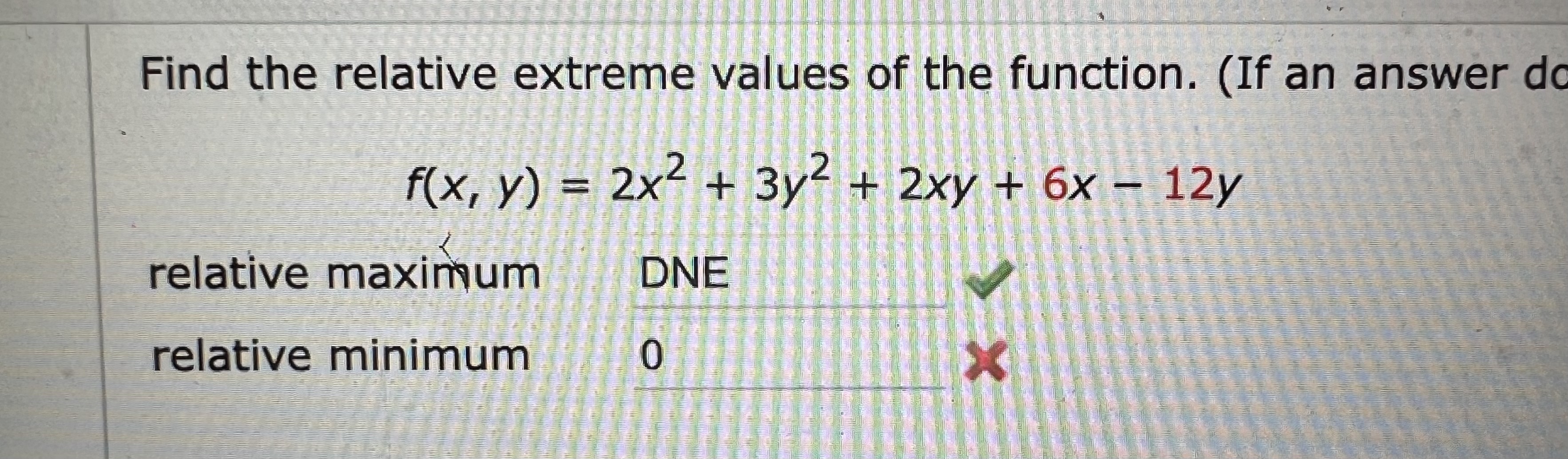 Solved Find the relative extreme values of the function. (If | Chegg.com