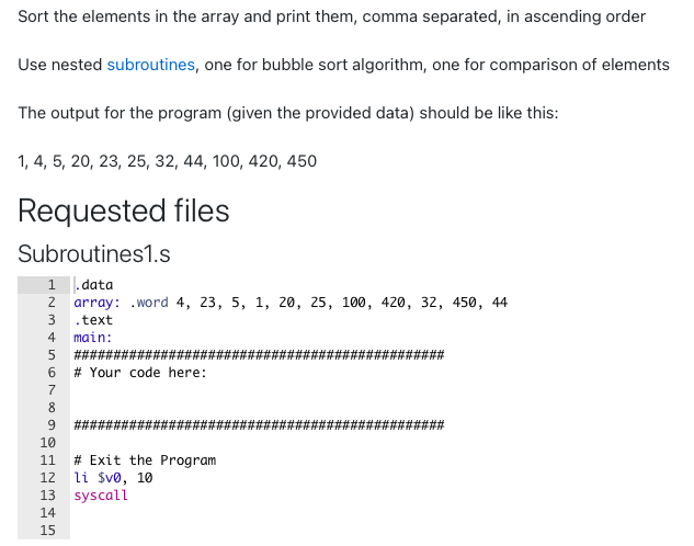 Solved Sort The Elements In The Array And Print Them Comma 2413