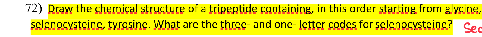 Solved Draw the chemical structure of a tripeptide | Chegg.com