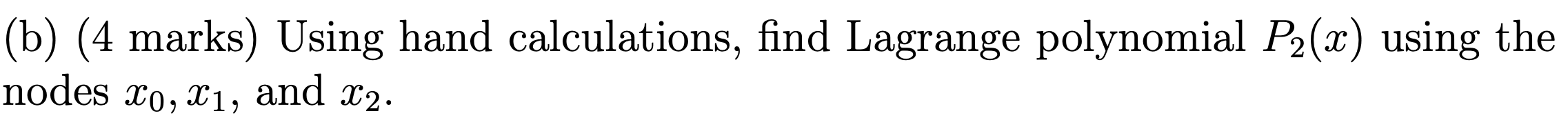 Solved Consider the data(b) (4 marks) Using hand | Chegg.com