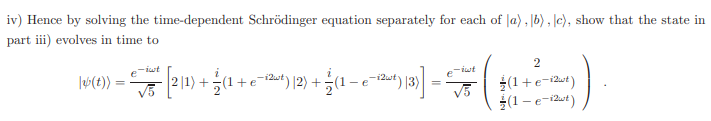2) A quantum system is modelled by the Hamiltonian | Chegg.com