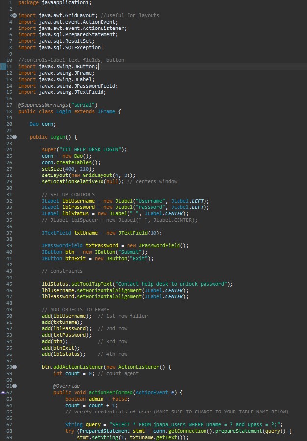 Sample Code Given: package javaapplication1; import | Chegg.com