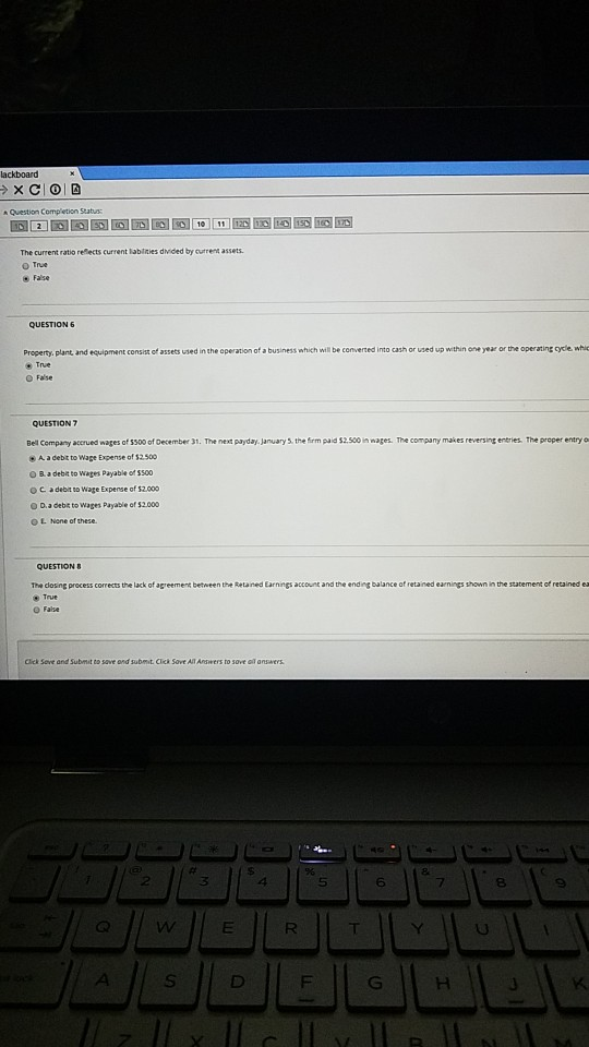 Solved X Blackboard + → XCO Question Completion Status: | Chegg.com