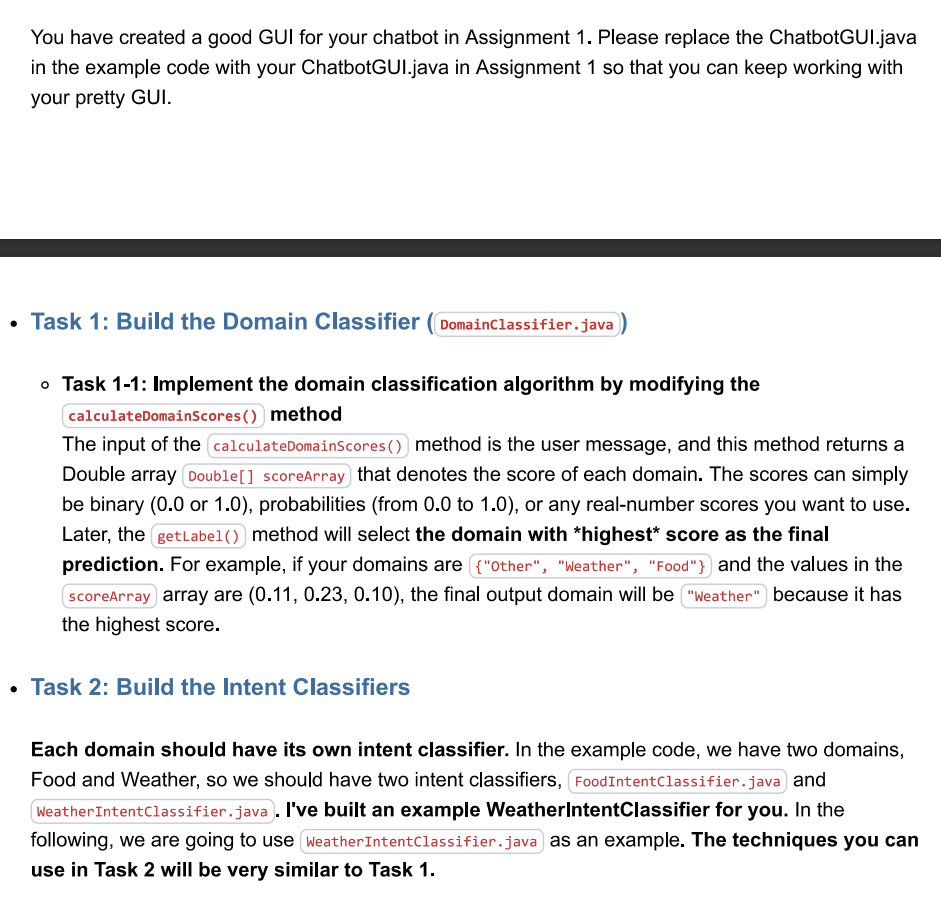 In this assignment, you will build the domain | Chegg.com