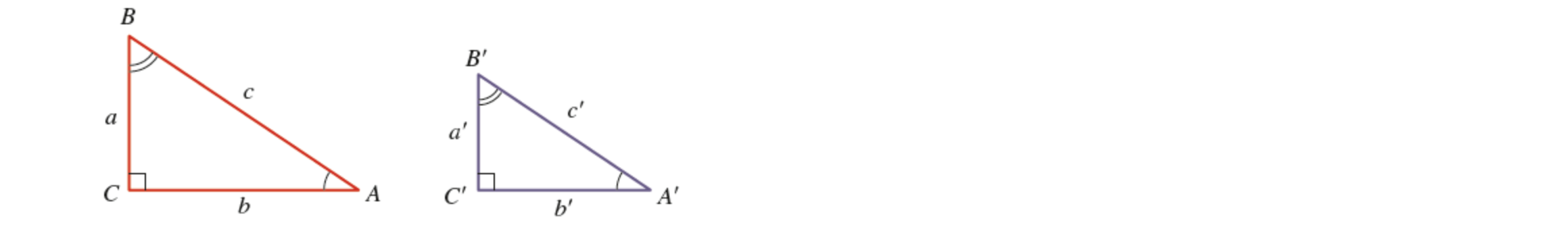 Solved Given two similar triangles, as shown in the figure | Chegg.com