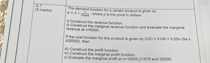 Solved The demand function for a certain product is given by | Chegg.com
