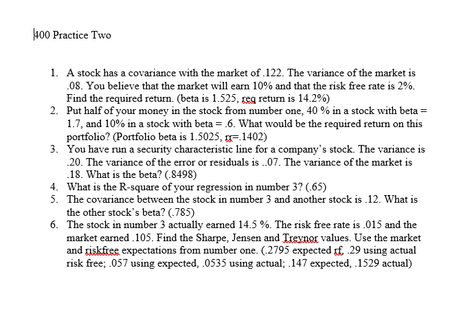 Solved I am looking for the answer to number 6. The numbers | Chegg.com