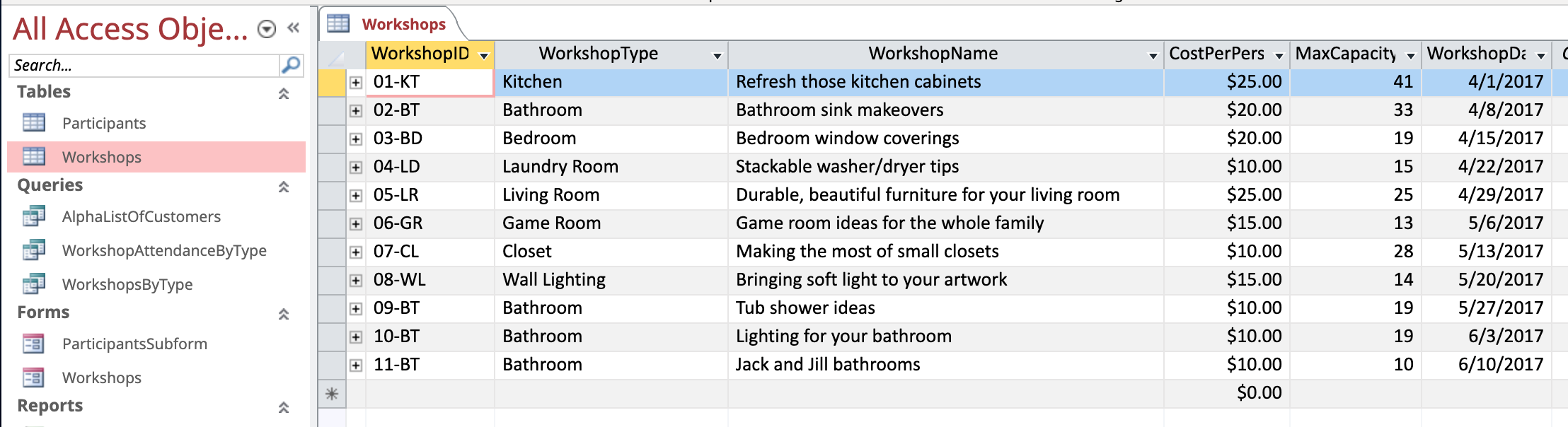 Solved In Datasheet view, enter a new record in the | Chegg.com