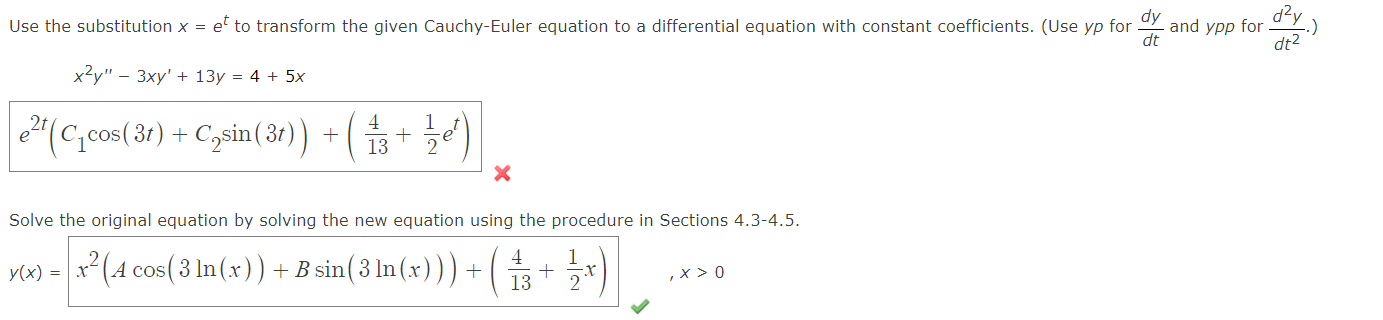 Solved Having issues with this problem on WebAssign. Was | Chegg.com