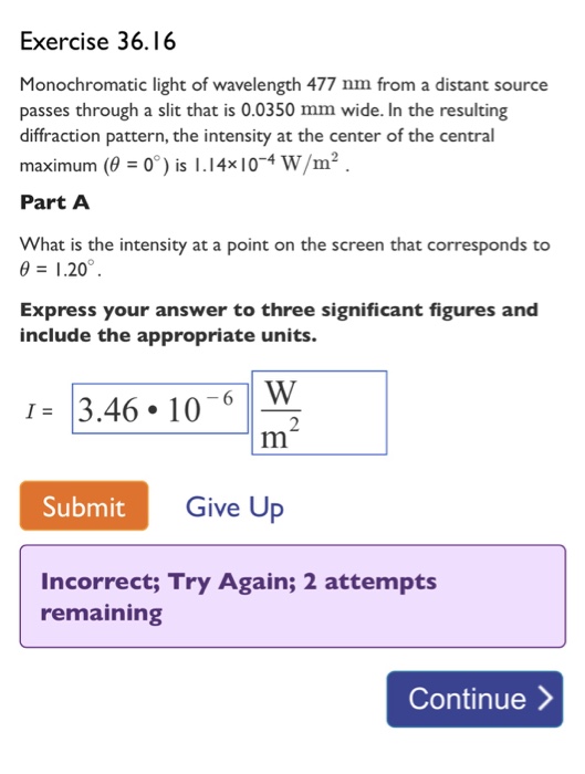 Solved Monochromatic Light Of Wavelength 477 Nm From A