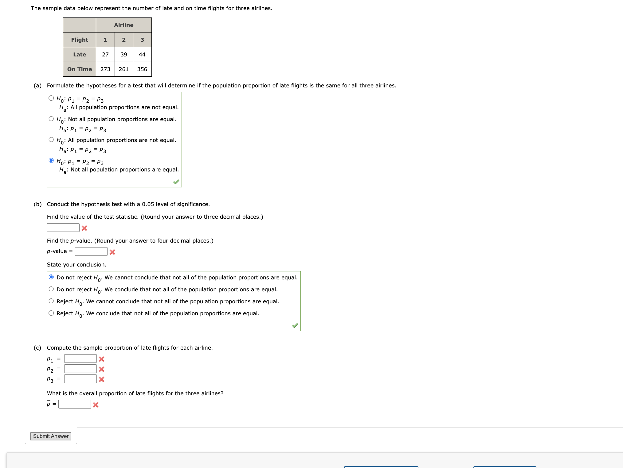 Solved The sample data below represent the number of late | Chegg.com
