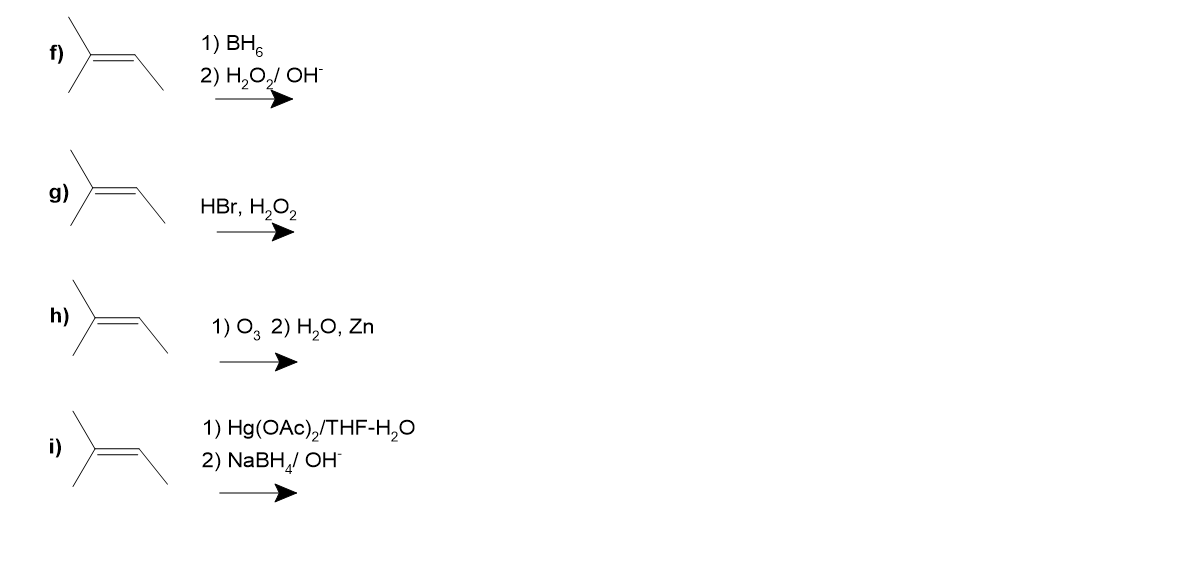 Solved 41) For each reaction setup below, at each arrow tip, | Chegg.com