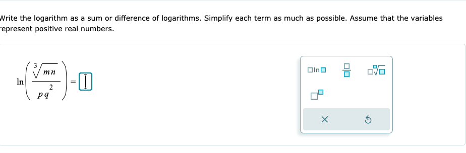 Solved Write The Logarithmic Expression As A Single 