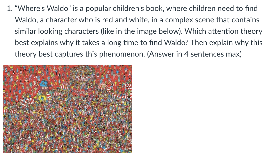 Solved 1. “Where's Waldo” is a popular children's book, | Chegg.com
