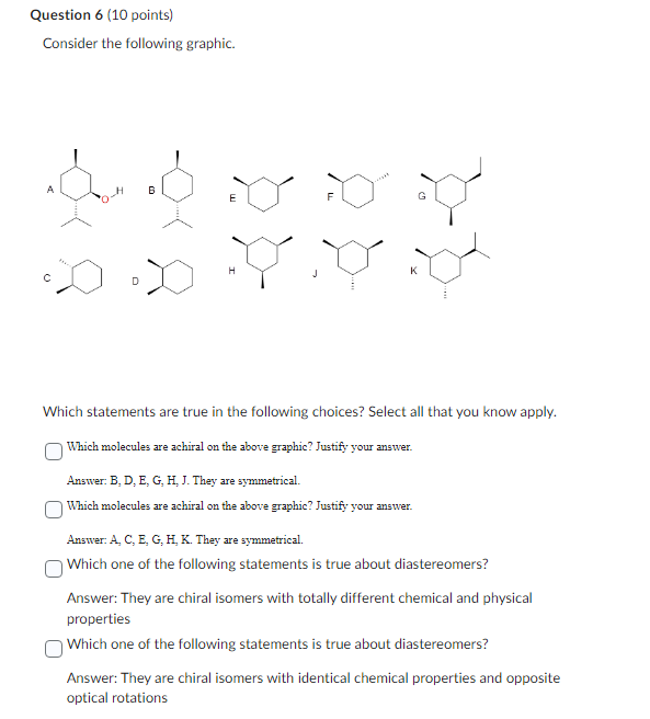 Which statements are true in the following choices? | Chegg.com