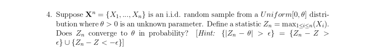 Solved Suppose xn={x1,dots,xn} ﻿is an i.i.d. ﻿random sample | Chegg.com