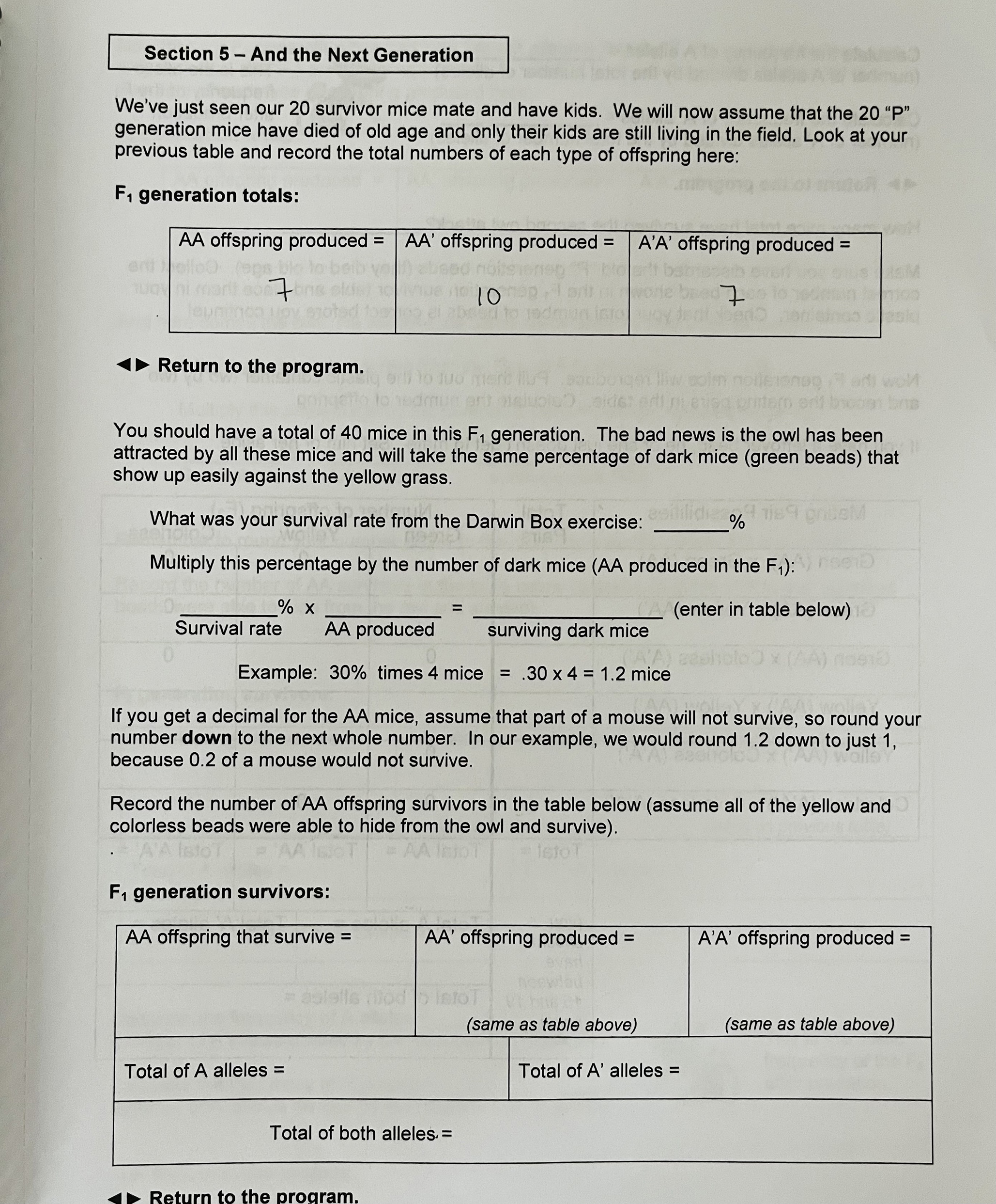 Solved We've just seen our 20 survivor mice mate and have | Chegg.com