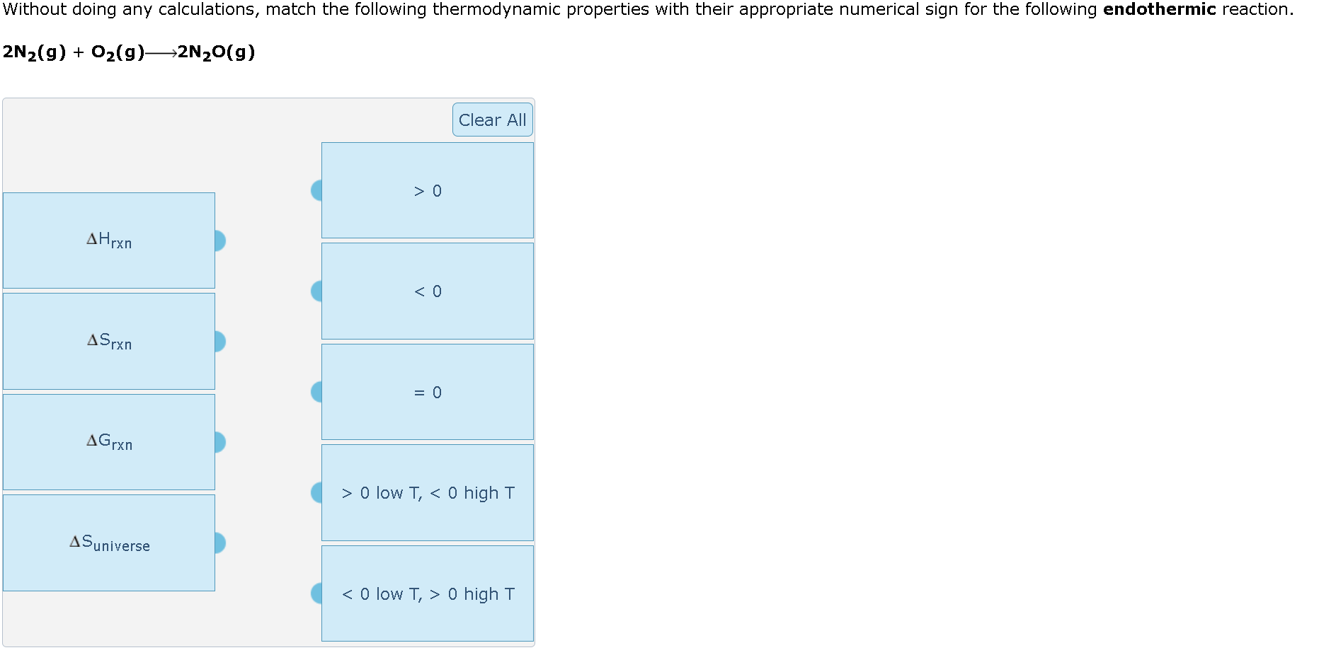 Solved Without doing any calculations, match the following | Chegg.com