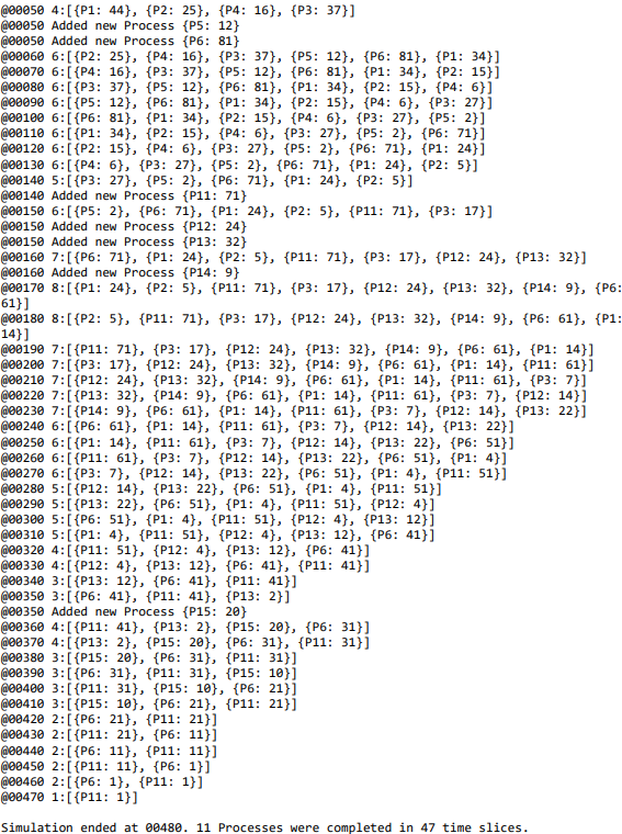 2. Round-Robin Simulation 2.1. Problem Description We | Chegg.com