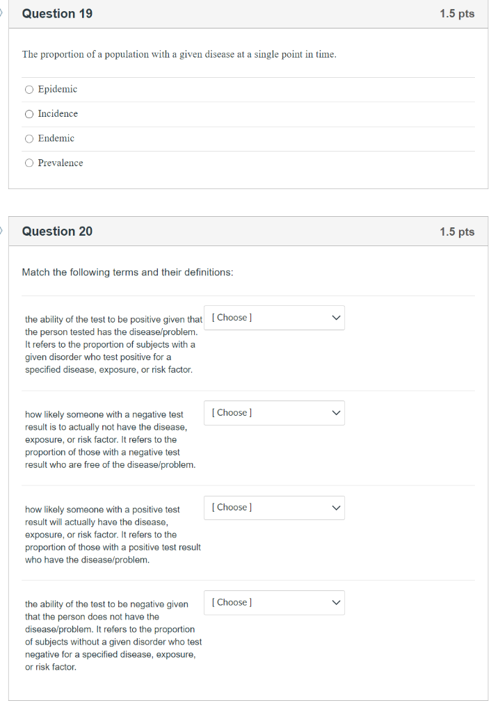 Solved For #20 the options are: NVP Negative predictive | Chegg.com