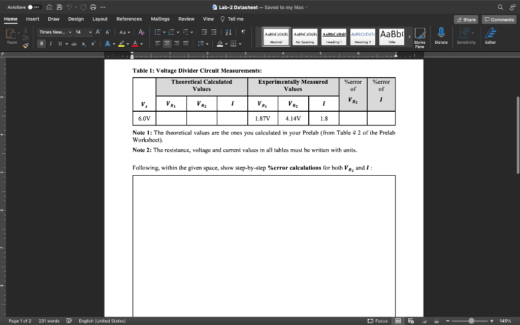 table-1-voltage-divider-circuit-measurements-note-chegg