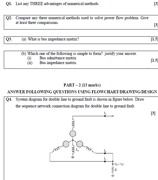 Solved QI. List any THREE advantages of numerical methods. | Chegg.com