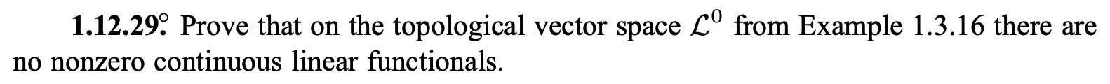Solved 11229 Prove That On The Topological Vector Space 