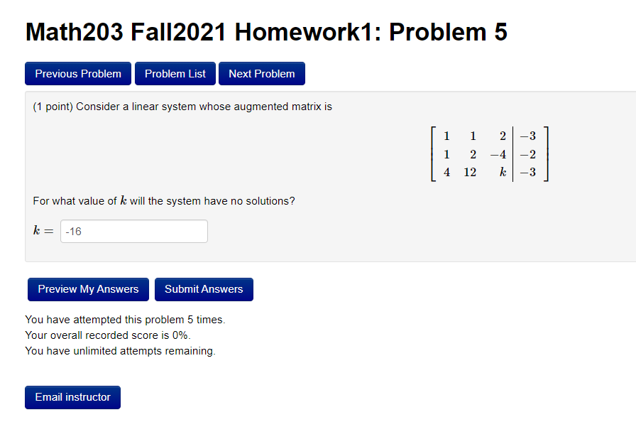 Solved Math203 Fall2021 Homework1: Problem 5 Previous | Chegg.com