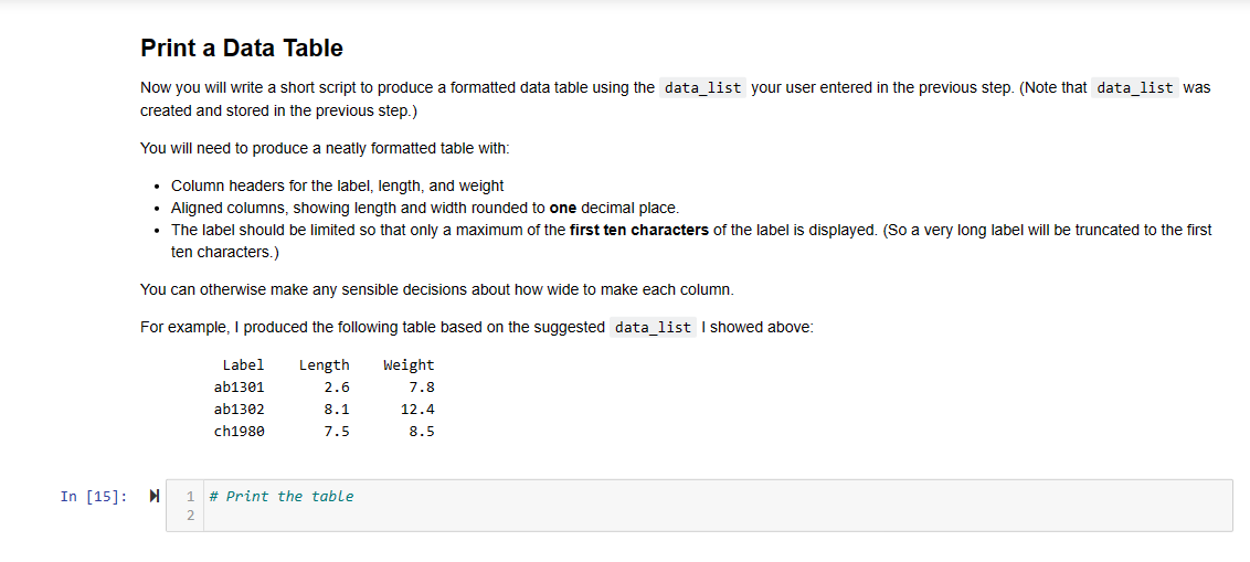 Solved Read and Store the Data Write a short script that | Chegg.com