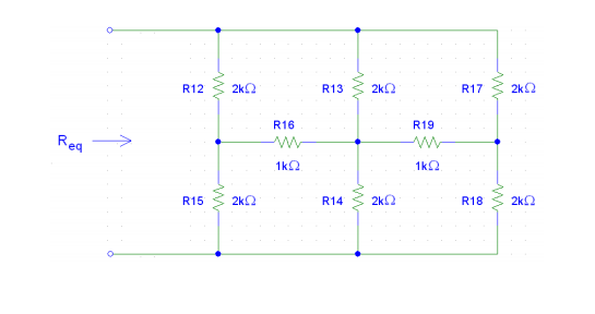 Solved Determine the equivalent resistance for the | Chegg.com