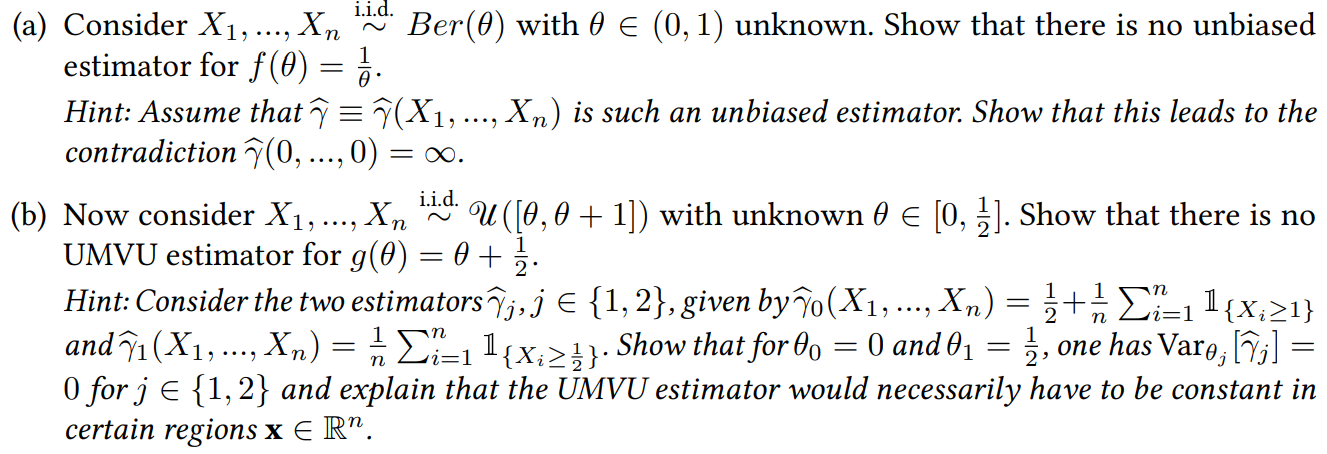 Solved (a) Consider X1,…,Xn∼ i.i.d. Ber(θ) with θ∈(0,1) | Chegg.com