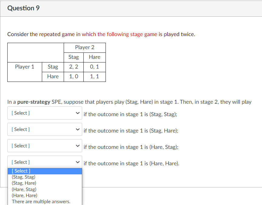 Solved Consider the repeated game in which the following | Chegg.com