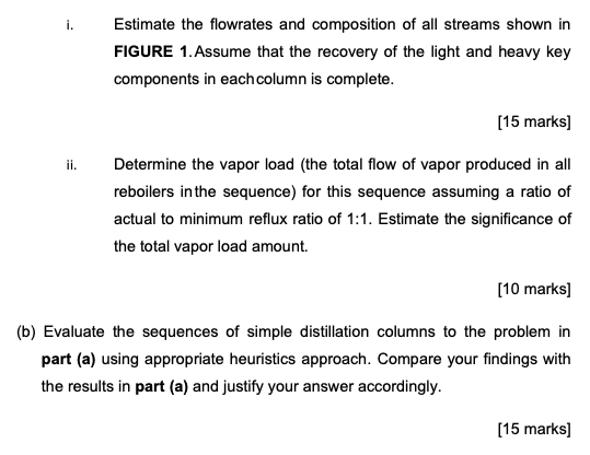 Solved (a) TABLE 1 shows the composition of a four-component | Chegg.com