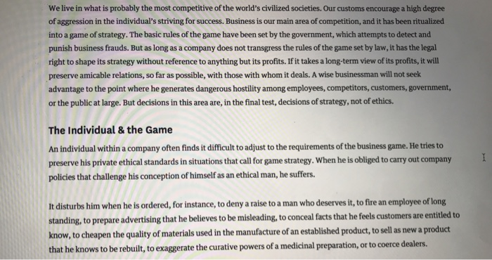 Solved Read the article “Is Business Bluffing Ethiclal” and | Chegg.com