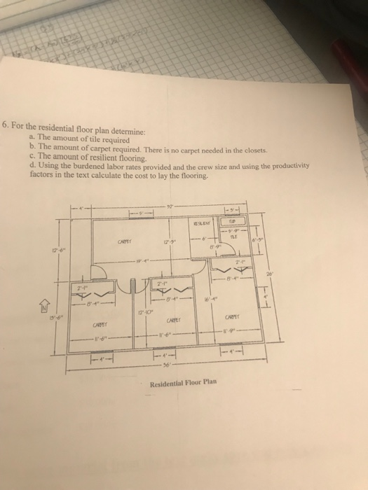 6 For The Residential Floor Plan Determine B The Chegg 6-for-the-residential-floor-plan-determine-b-the-chegg