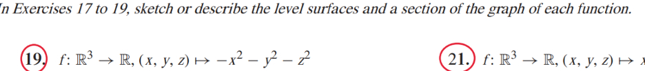 Solved In Exercises 17 ﻿to 19, ﻿sketch or describe the level | Chegg.com