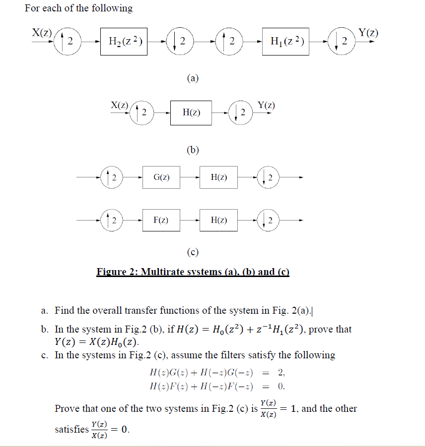 For each of the following (a) (b) (c) Figure 2: | Chegg.com