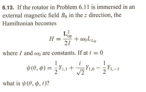 Solved 6.11. The normalized angular wave function for a | Chegg.com